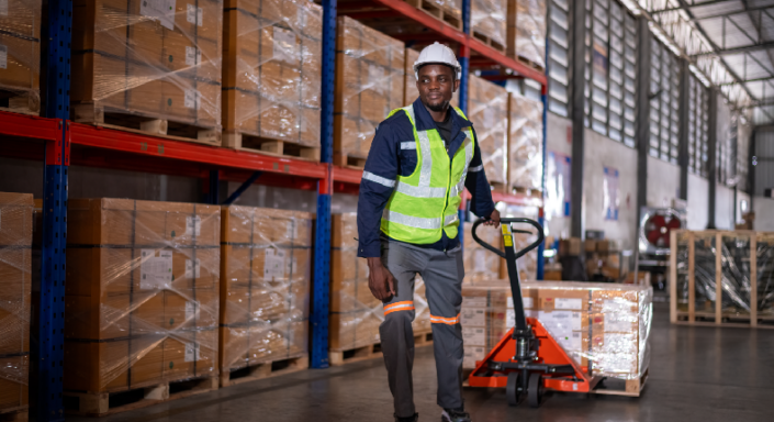 What is the palletisation process and how is it carried out? - Lacor Textil
